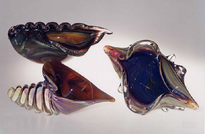 Murano glass shells – Murano Glass Sculptures